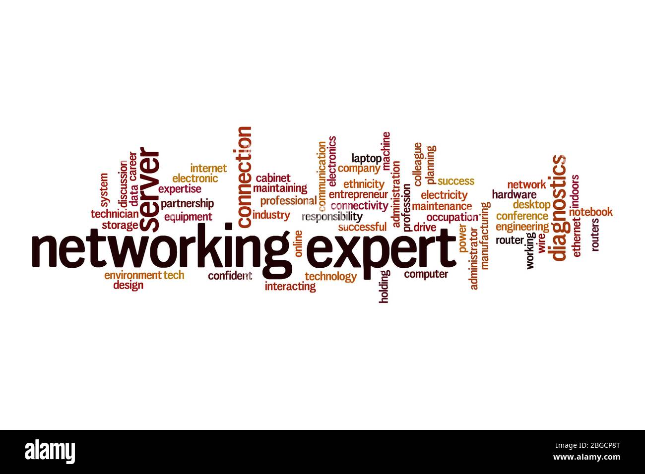 Networking expert word cloud concept on white background Stock Photo ...
