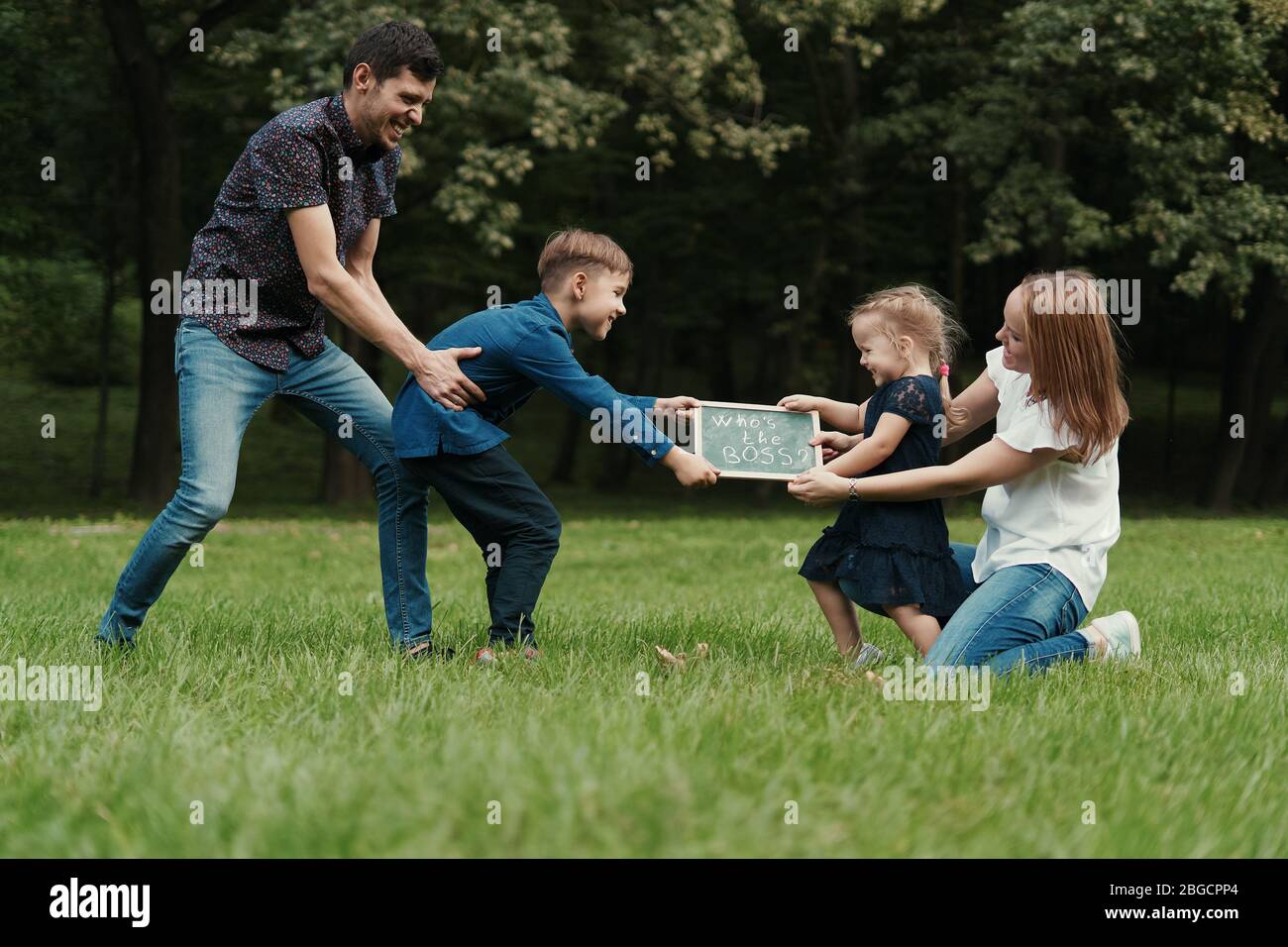Competition between two teams, father and son and mother and daughter ...