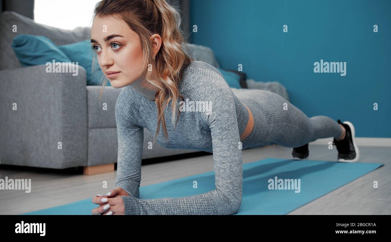 Forearm plank exercise hi-res stock photography and images - Alamy