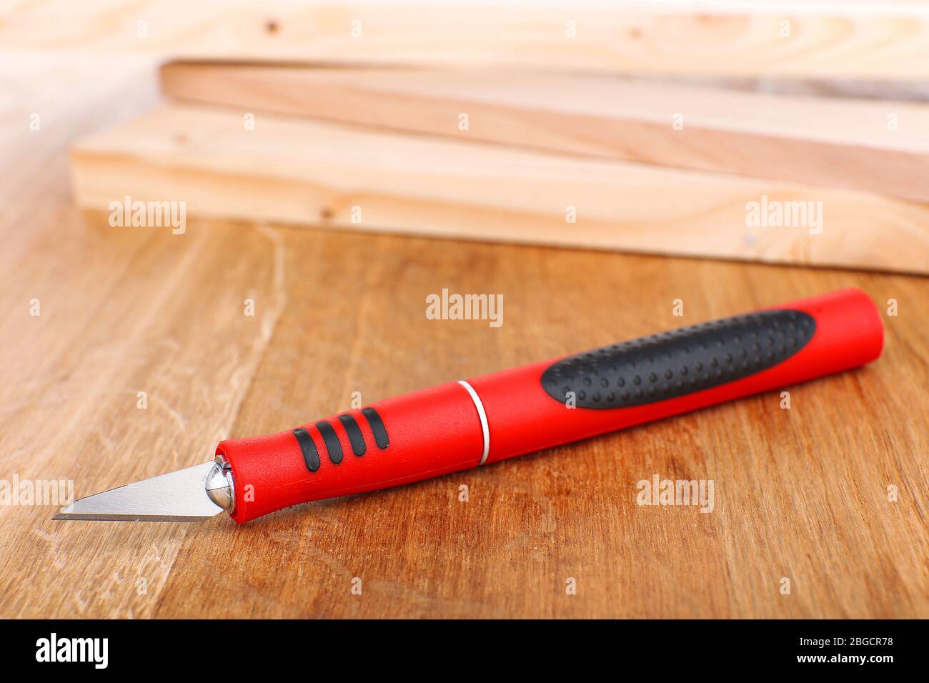 Wood carving tools close up Stock Photo - Alamy