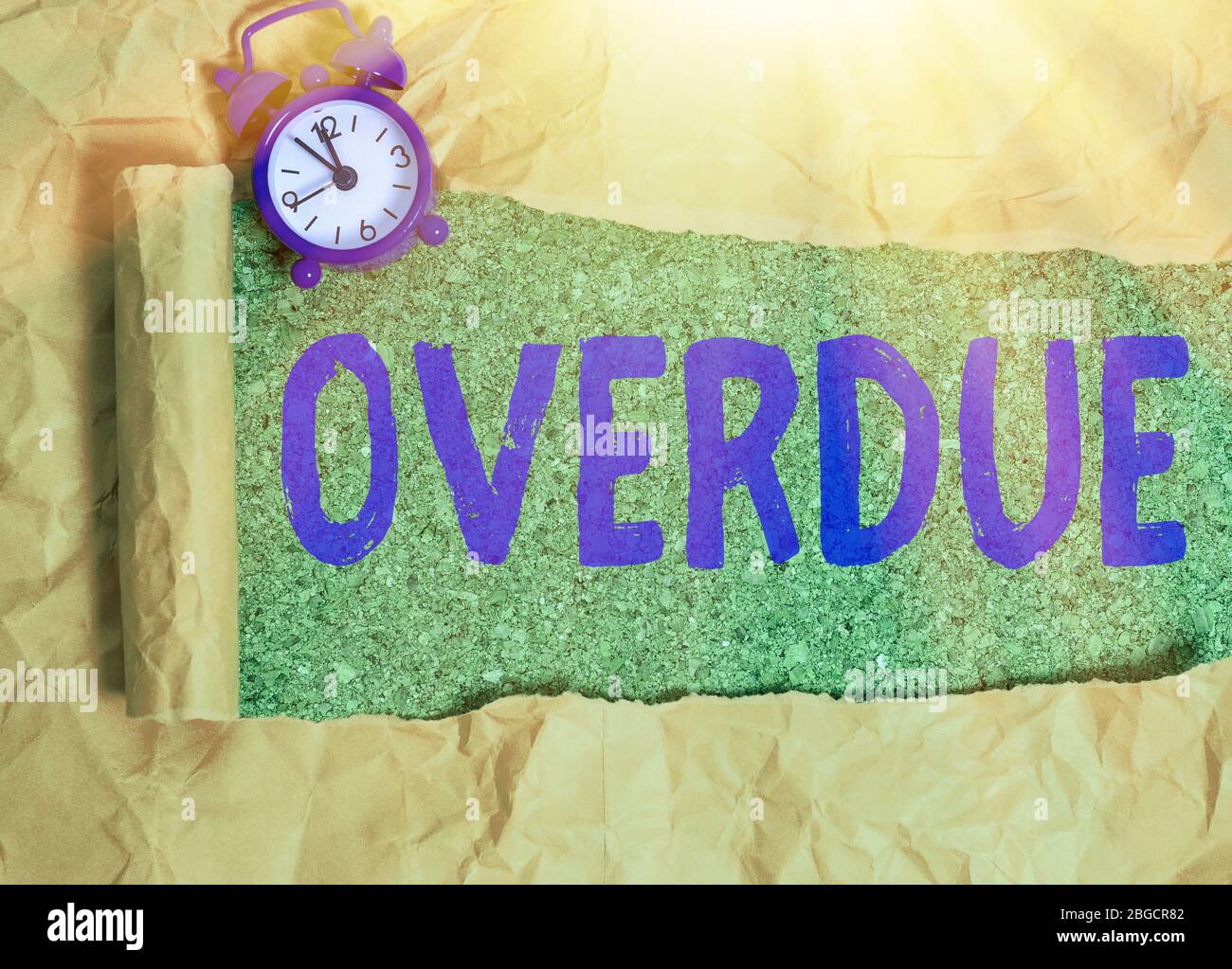 Writing note showing Overdue. Business concept for loans and other ...