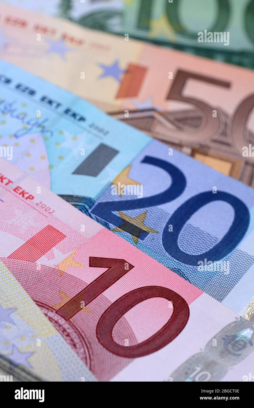 Euro banknotes abstract background hi-res stock photography and images ...
