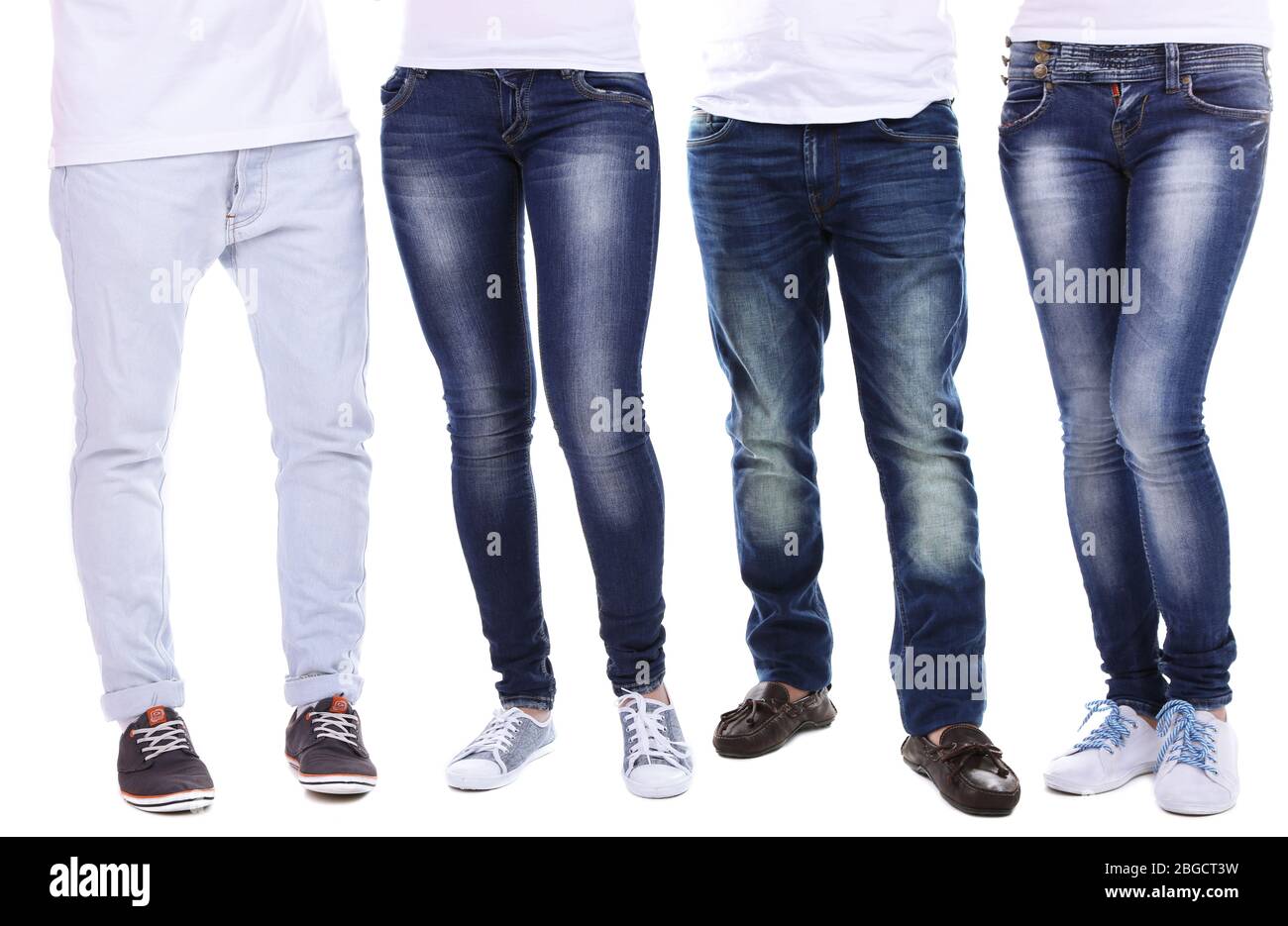 Many legs isolated on white Stock Photo - Alamy