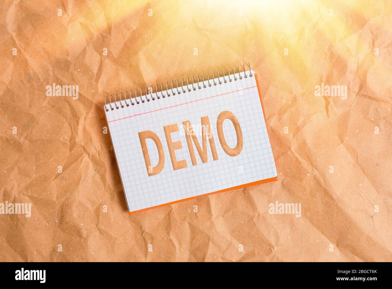 Conceptual hand writing showing Demo. Concept meaning Demonstration of ...