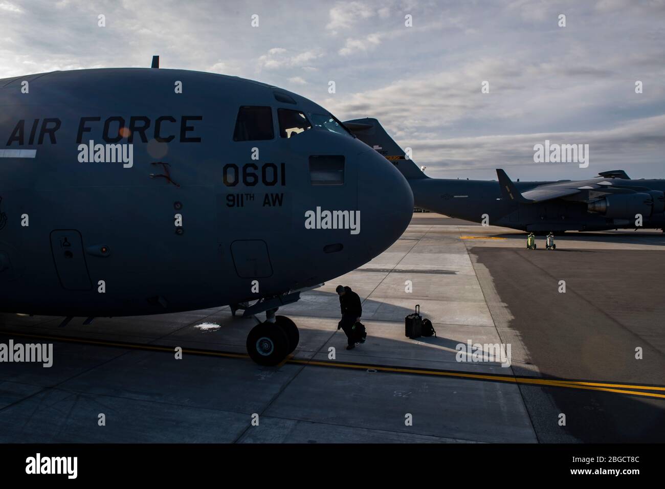 Staff Sgt. Jorge Padron, 911th Aircraft Maintenance Squadron crew chief ...