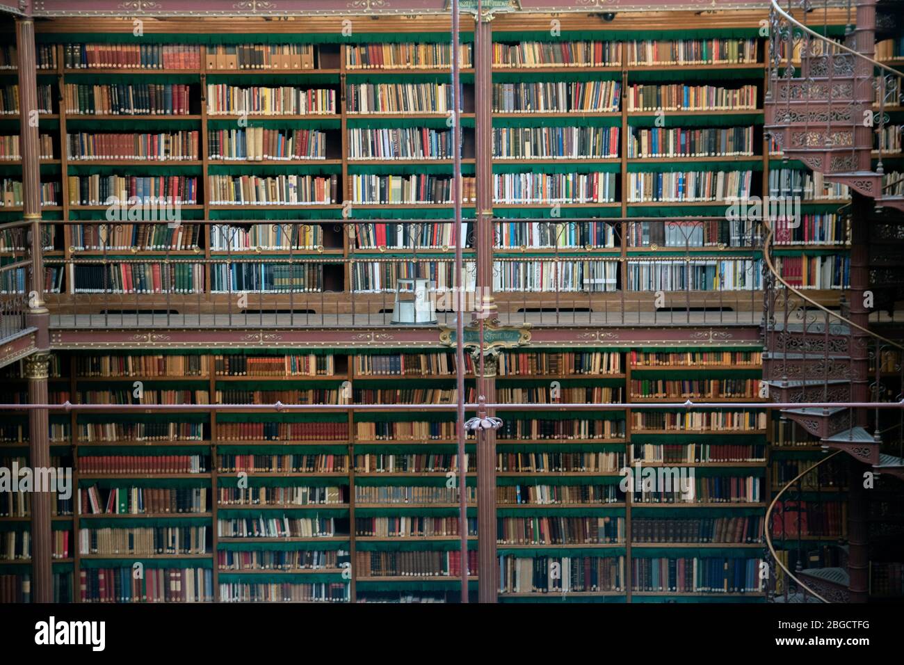 Old Library At The Rijksmuseum Amsterdam The Netherlands 2019 Stock ...