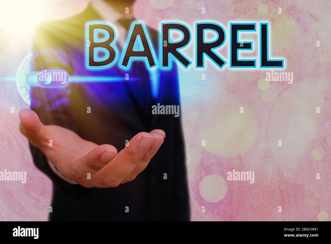 Text sign showing Barrel. Business photo text cylindrical container ...