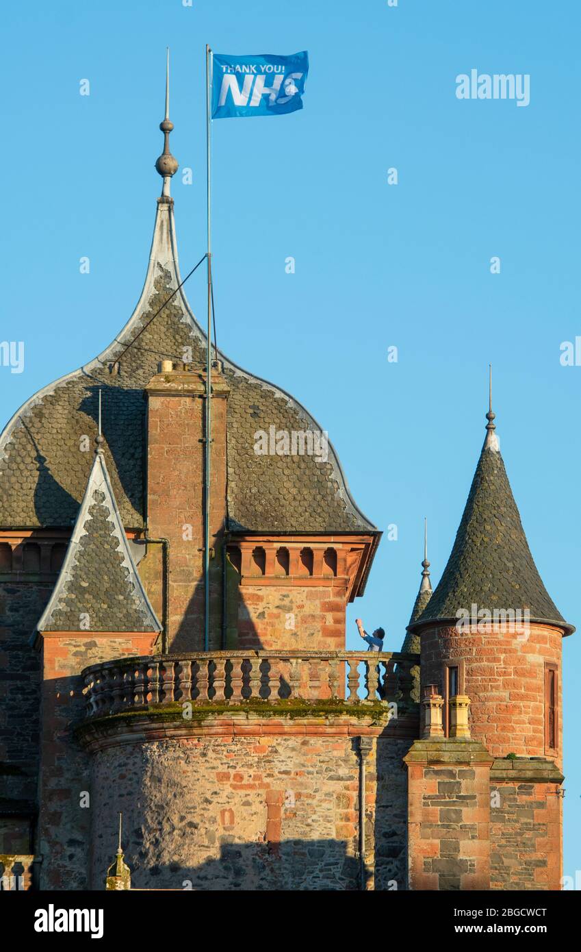 Lauder, Scottish Borders. Scotland, UK. 20th Apr, 2020. Thirlestane ...