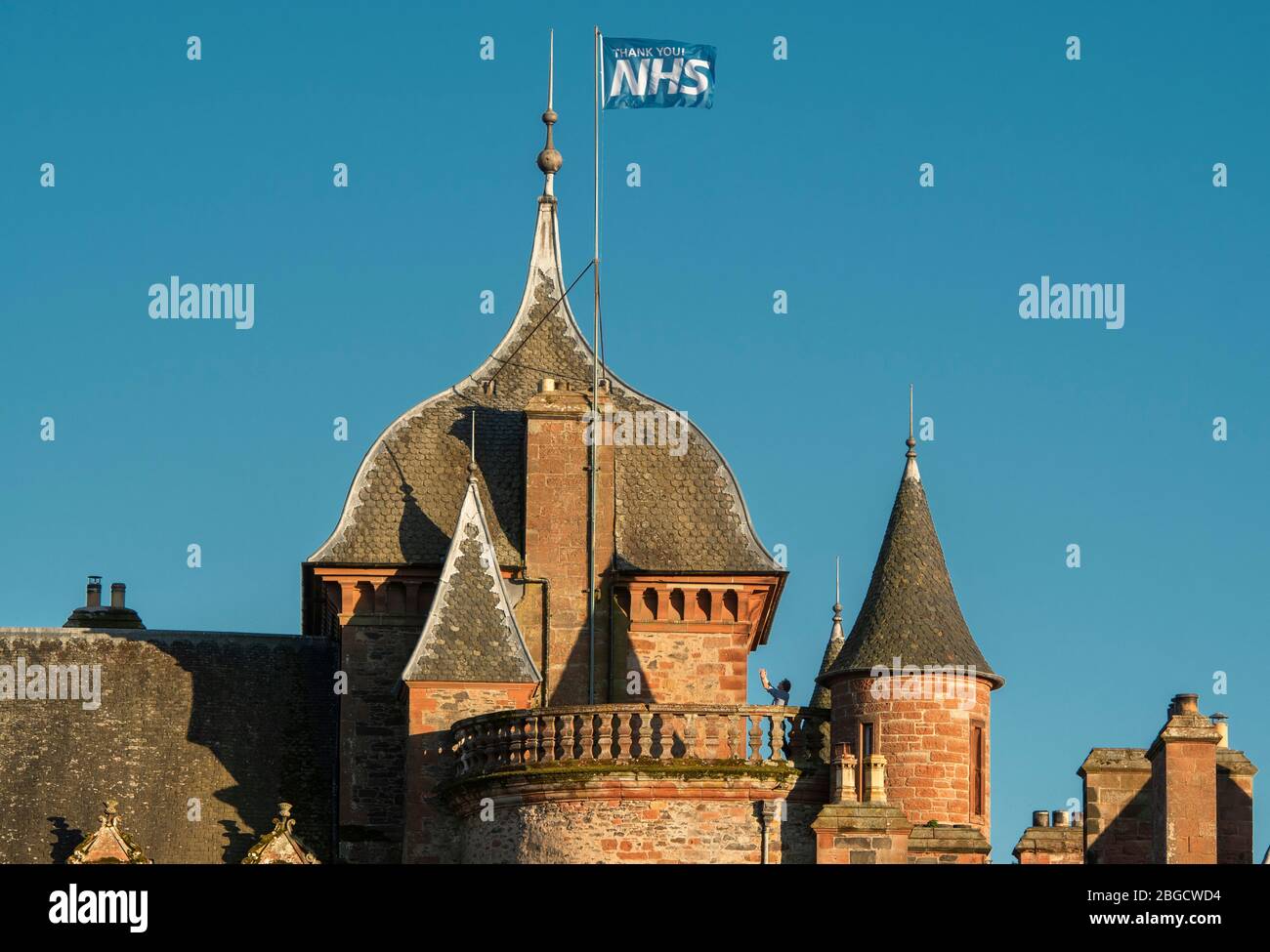 Lauder, Scottish Borders. Scotland, UK. 20th Apr, 2020. Thirlestane ...