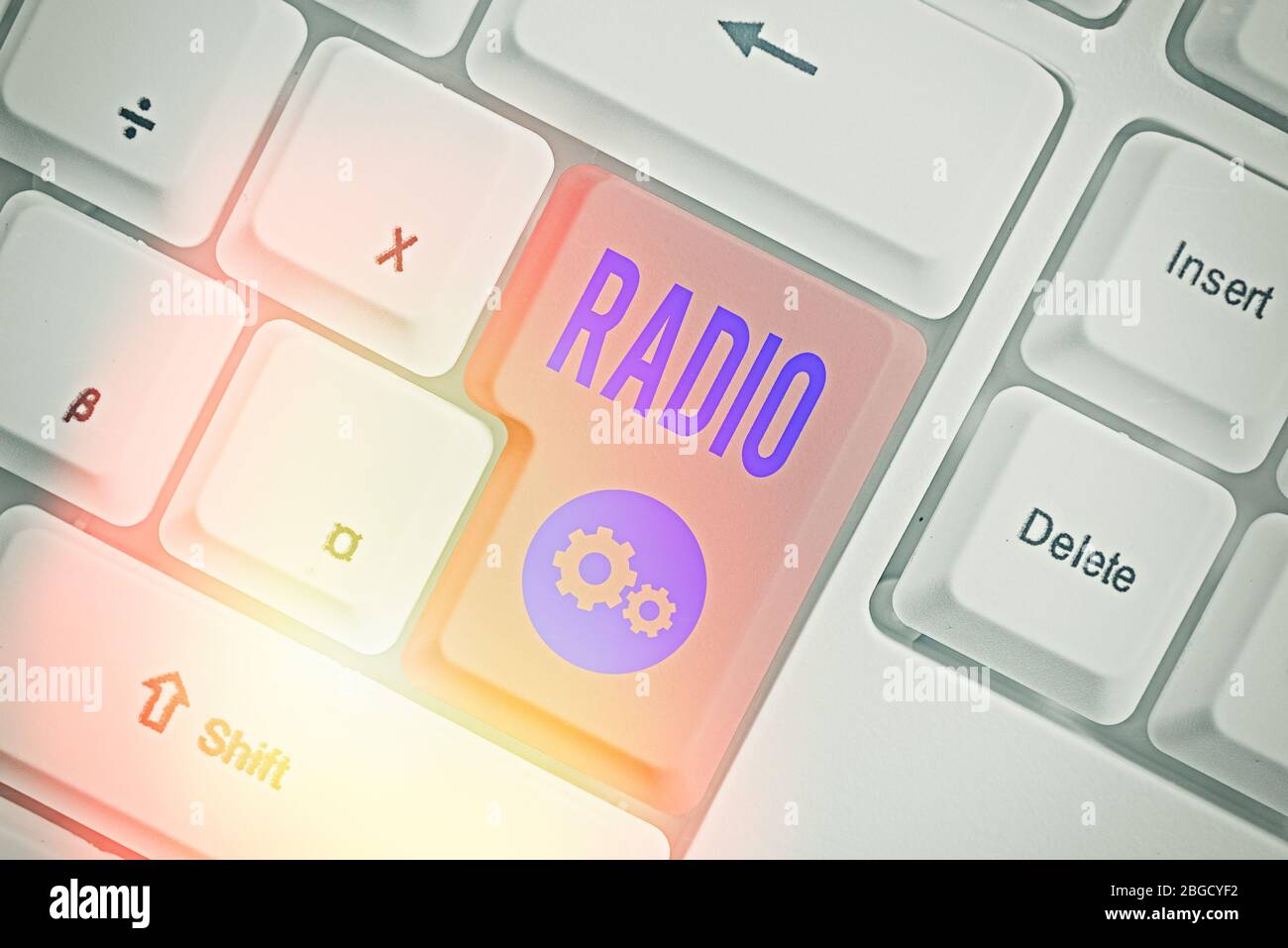 Handwriting text writing Radio. Conceptual photo activity or industry ...