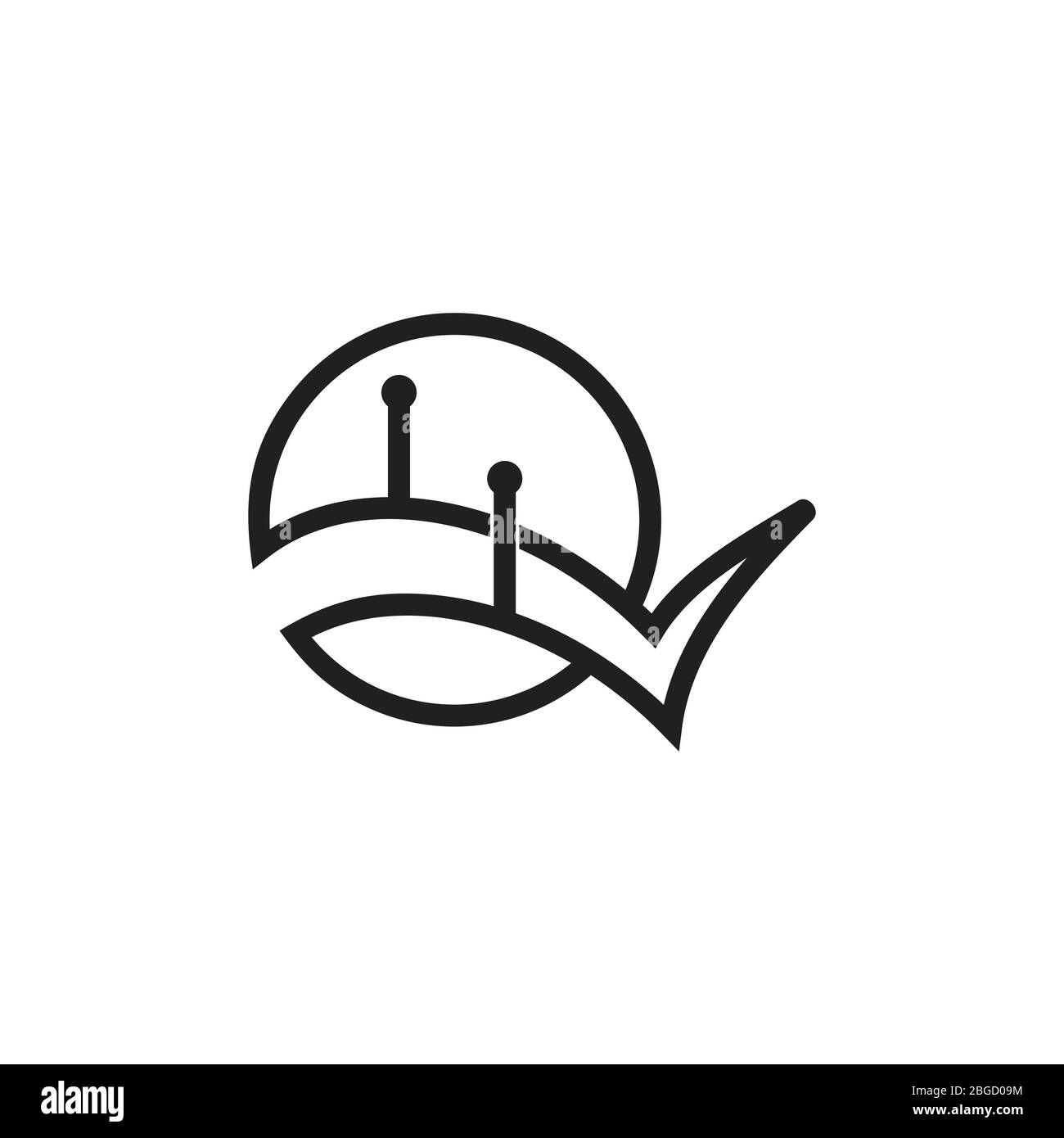 Line art vector bridge Stock Vector Images - Alamy