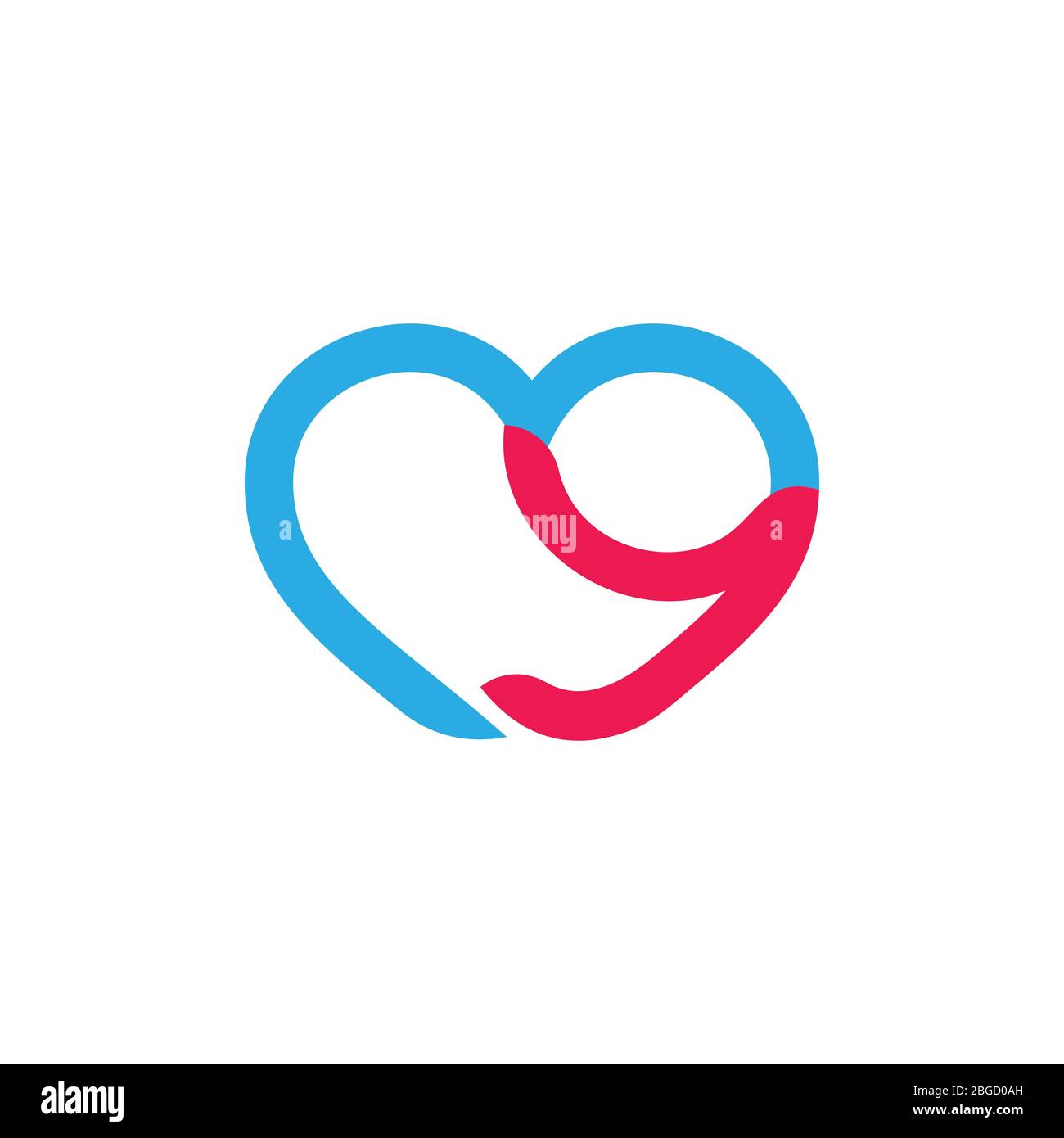 letter my love heart symbol vector Stock Vector Image & Art - Alamy