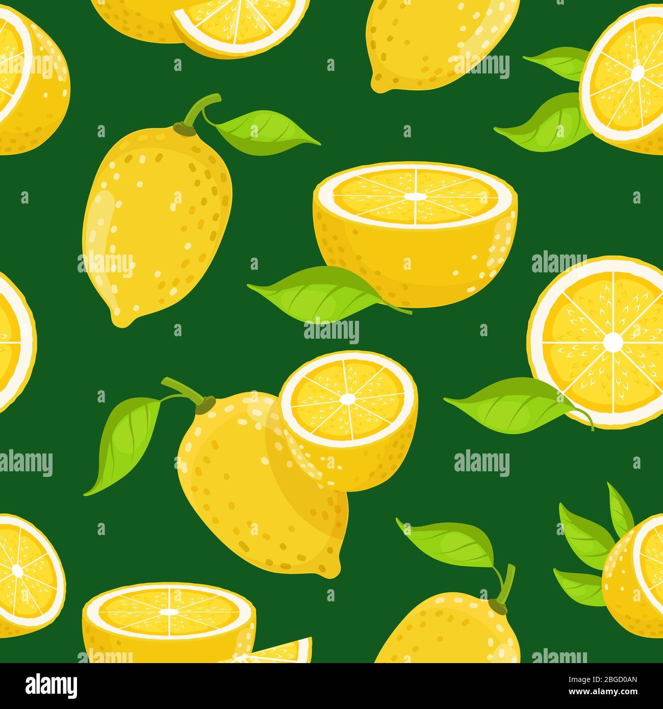 Slices of lemon pattern repeat Stock Vector Images - Alamy