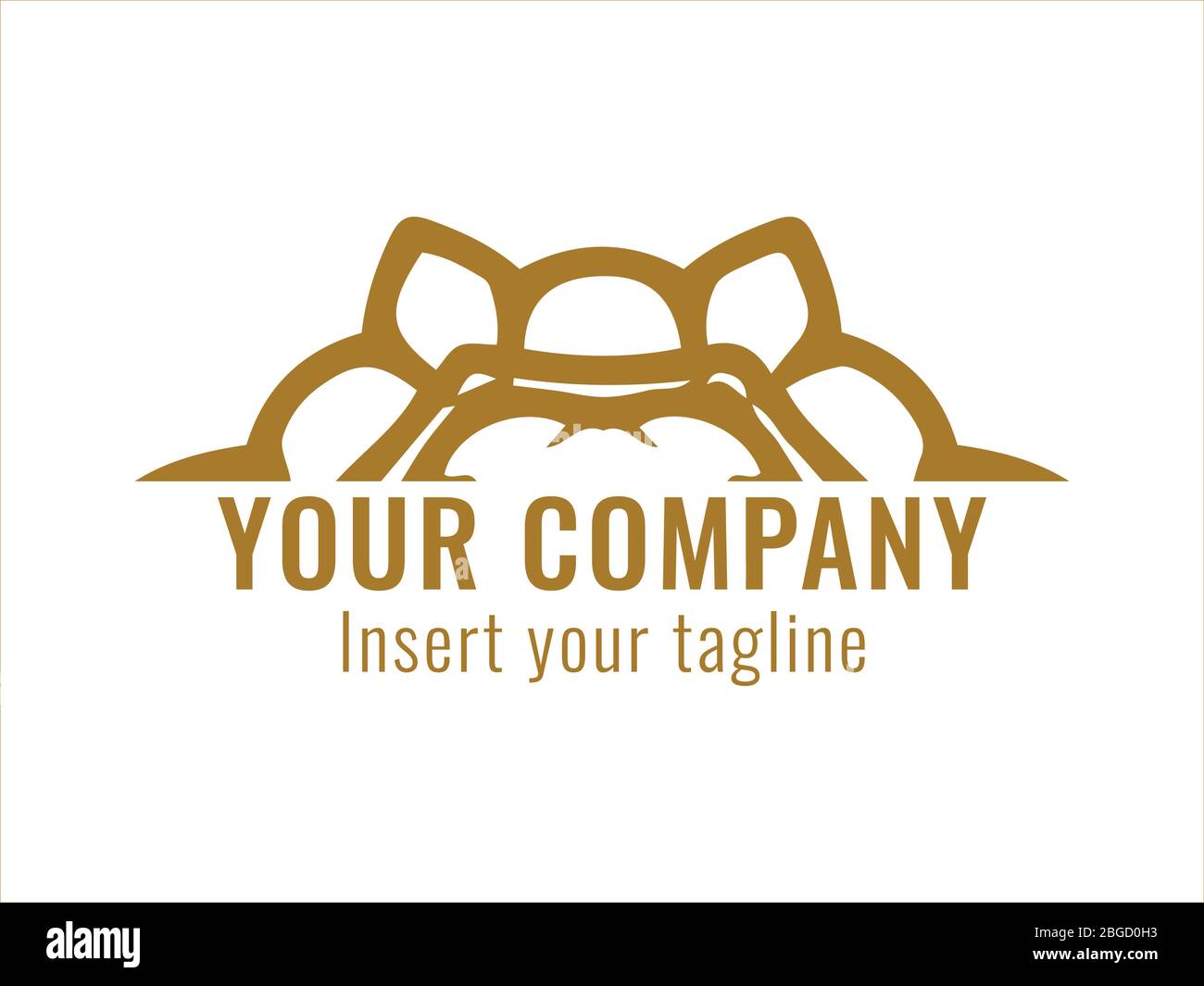 logo gold, design, golden, vector and abstract for commercial use. We ...