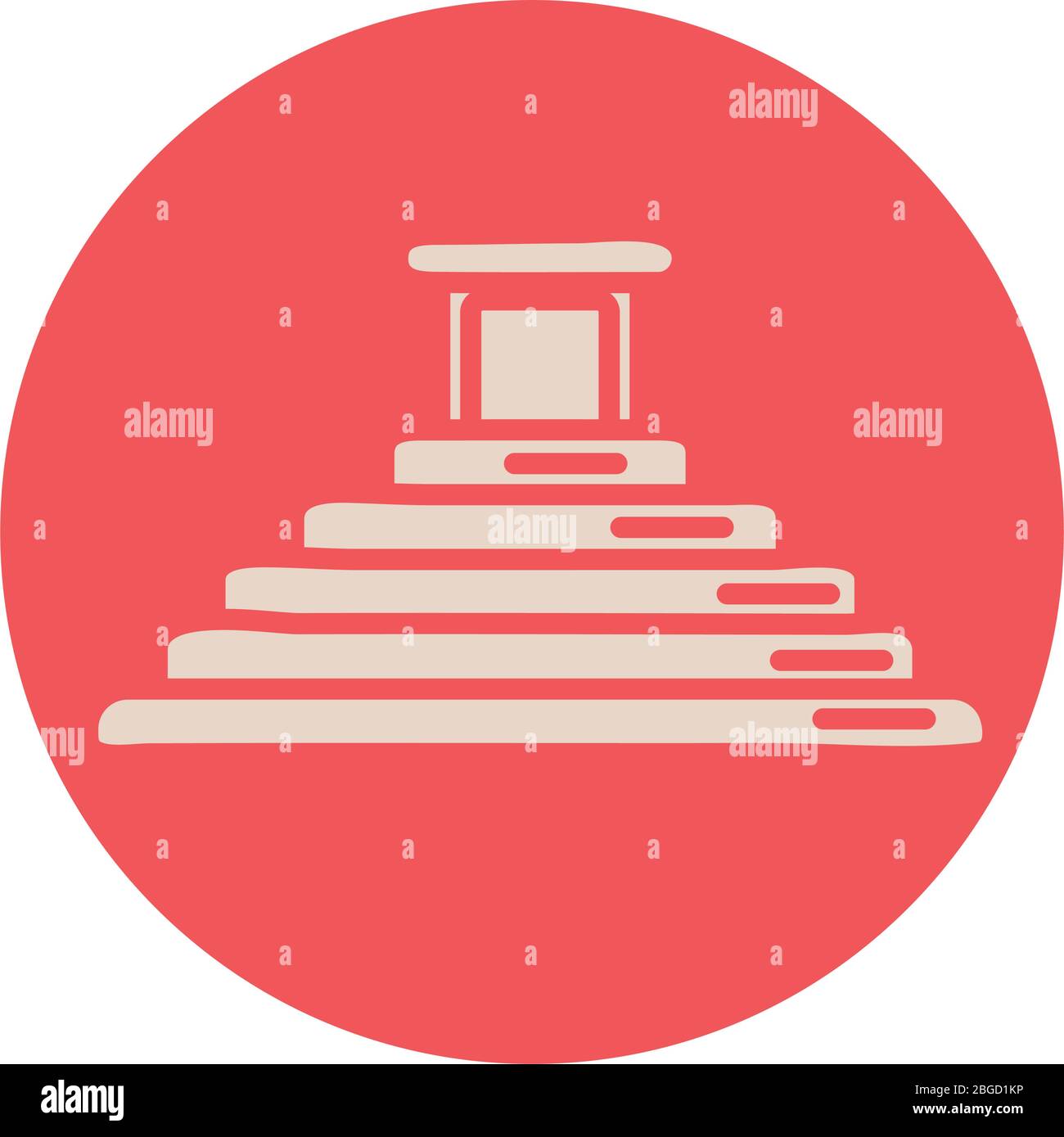 mayan pyramid block style icon Stock Vector Image & Art - Alamy