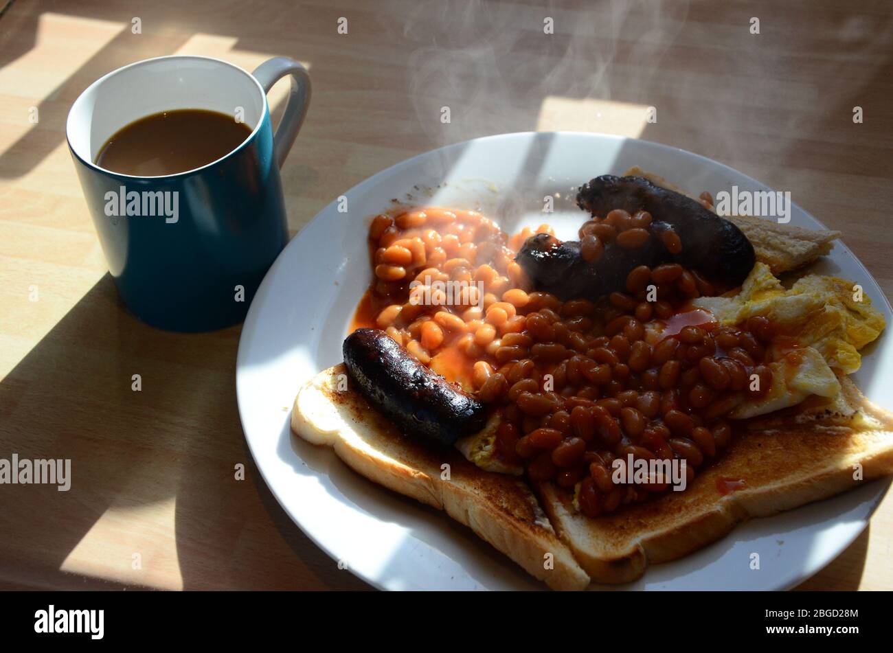 traditional full English breakfast, cooked breakfast Stock Photo - Alamy