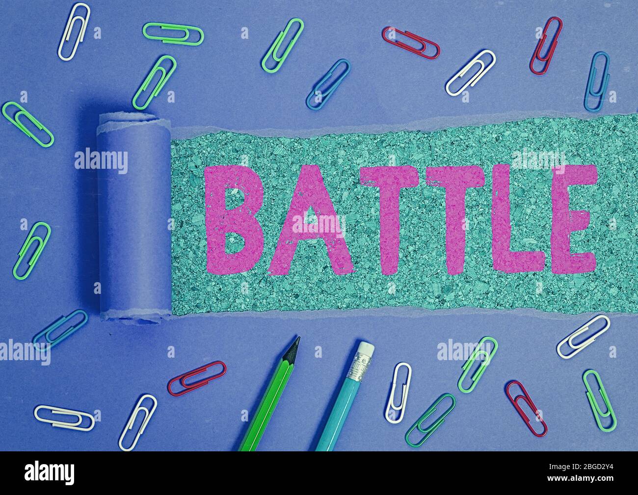 Text sign showing Battle. Business photo showcasing violent fight ...