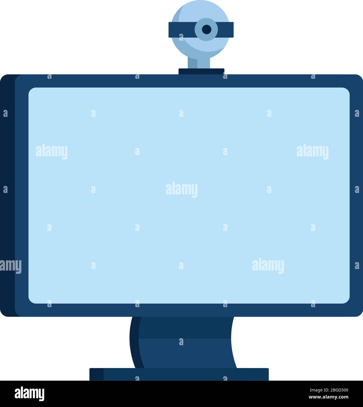 Monitor webcam white flat hi-res stock photography and images - Alamy