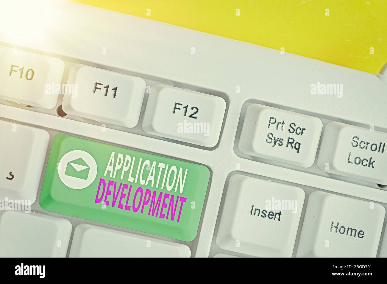 Handwriting Text Application Development Conceptual Photo Creation Of Computer Apps For Use On