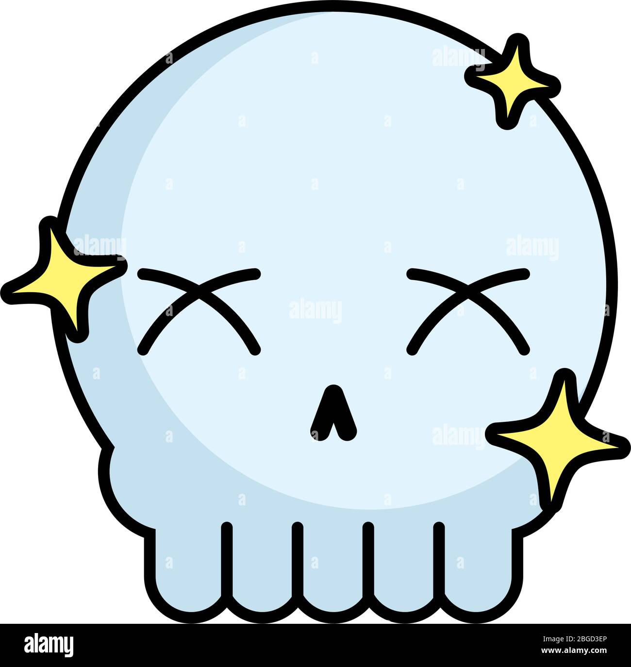 skull head with stars magic sorcery Stock Vector Image & Art - Alamy
