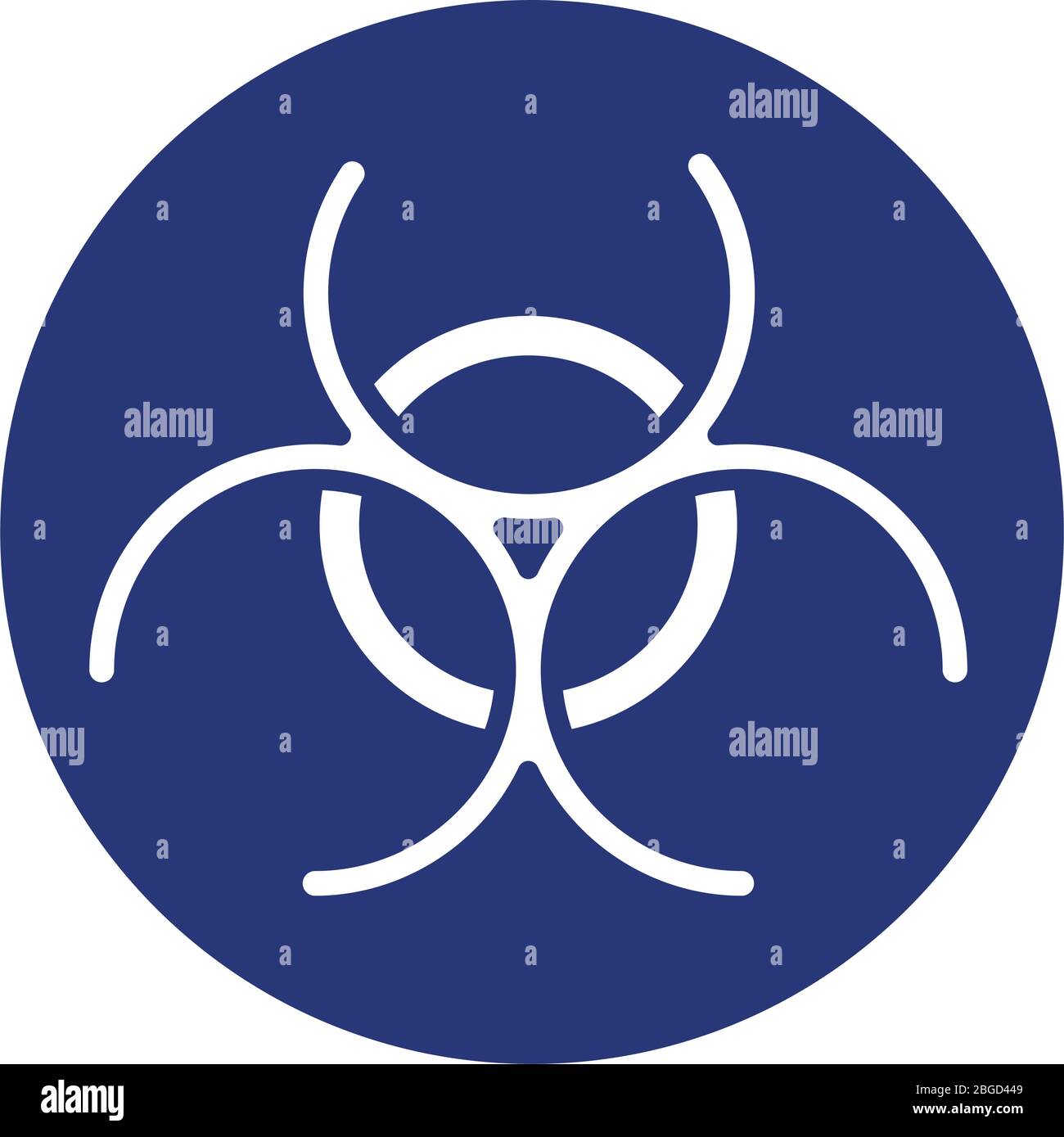 biohazard signal caution fill style icon Stock Vector Image & Art - Alamy