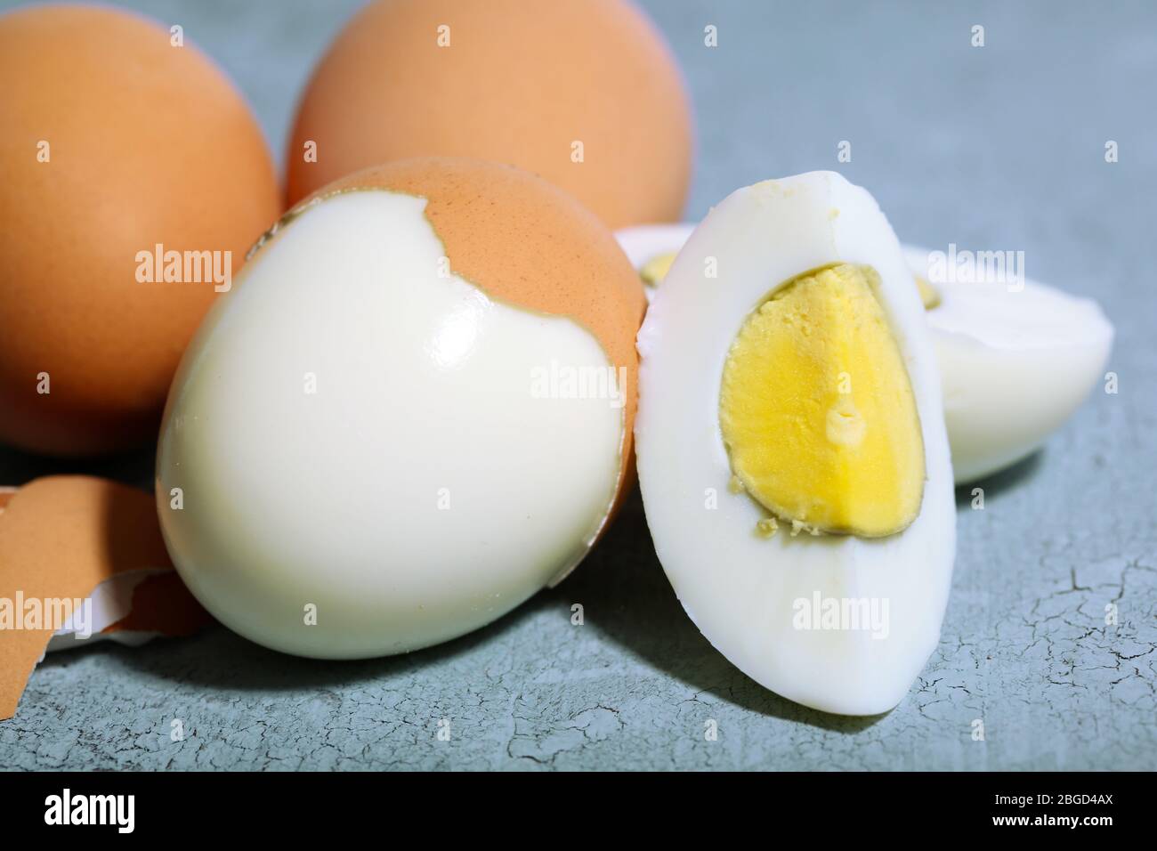 Hard boiled egg yolk grey hi-res stock photography and images - Alamy