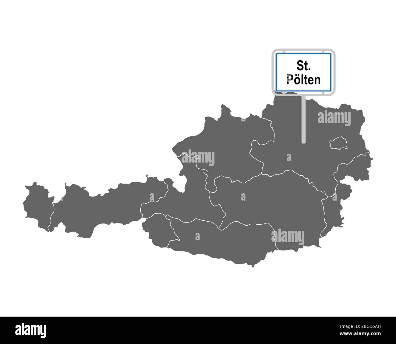 Sankt polten map hi-res stock photography and images - Alamy