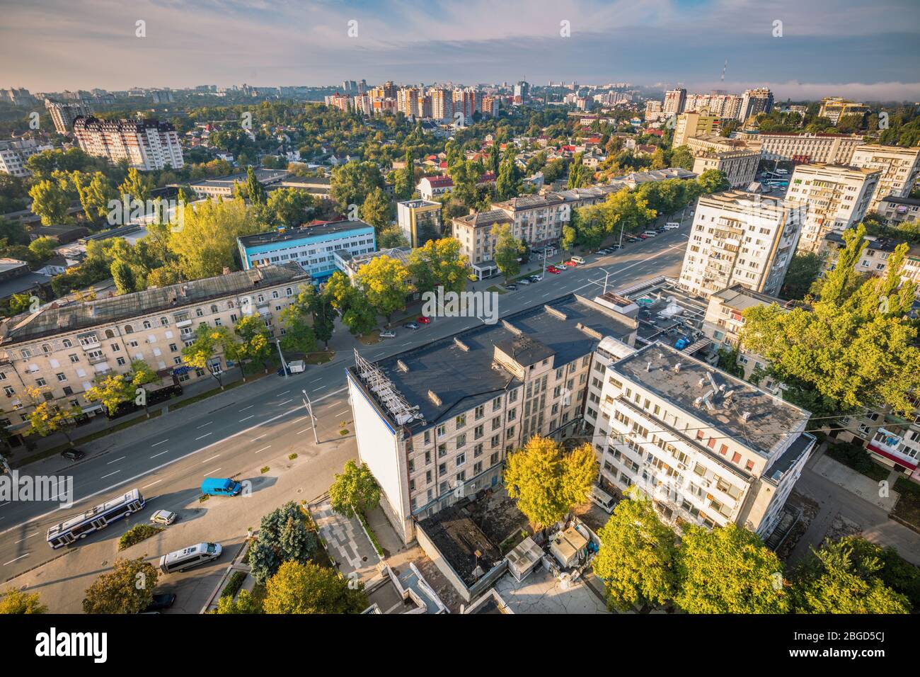 Aerial panorama of Chisinau. Chisinau, Moldova Stock Photo - Alamy