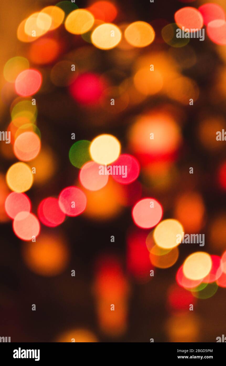 Blurred background of night bokeh concert. Stage lights on concert ...