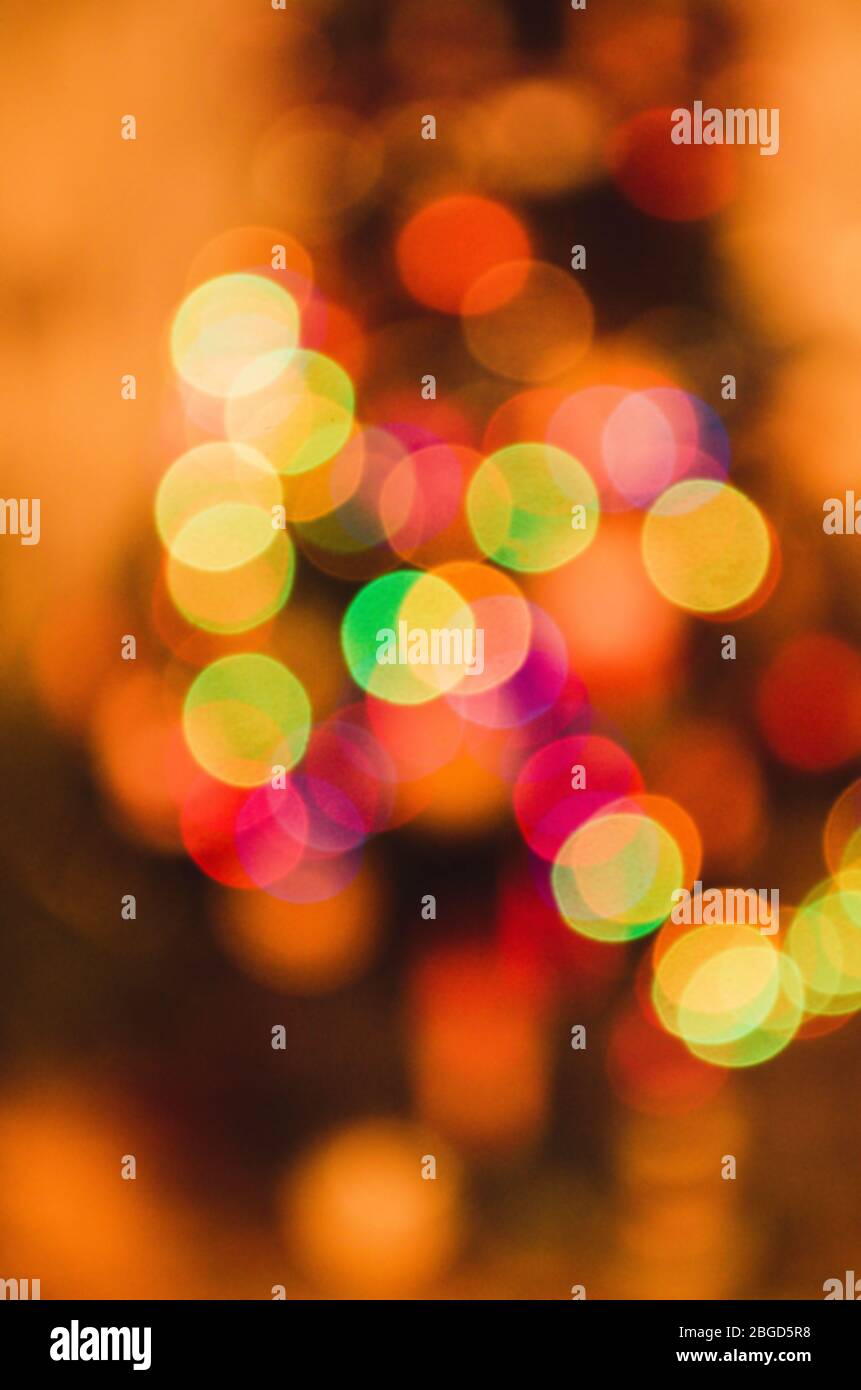 Blurred background of night bokeh concert. Stage lights on concert ...