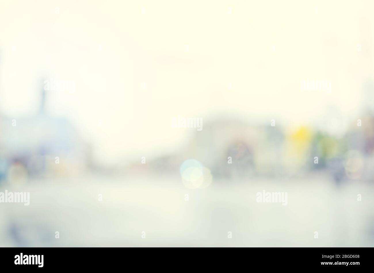 Beautifully blurred background of street lights. Blurred city ...