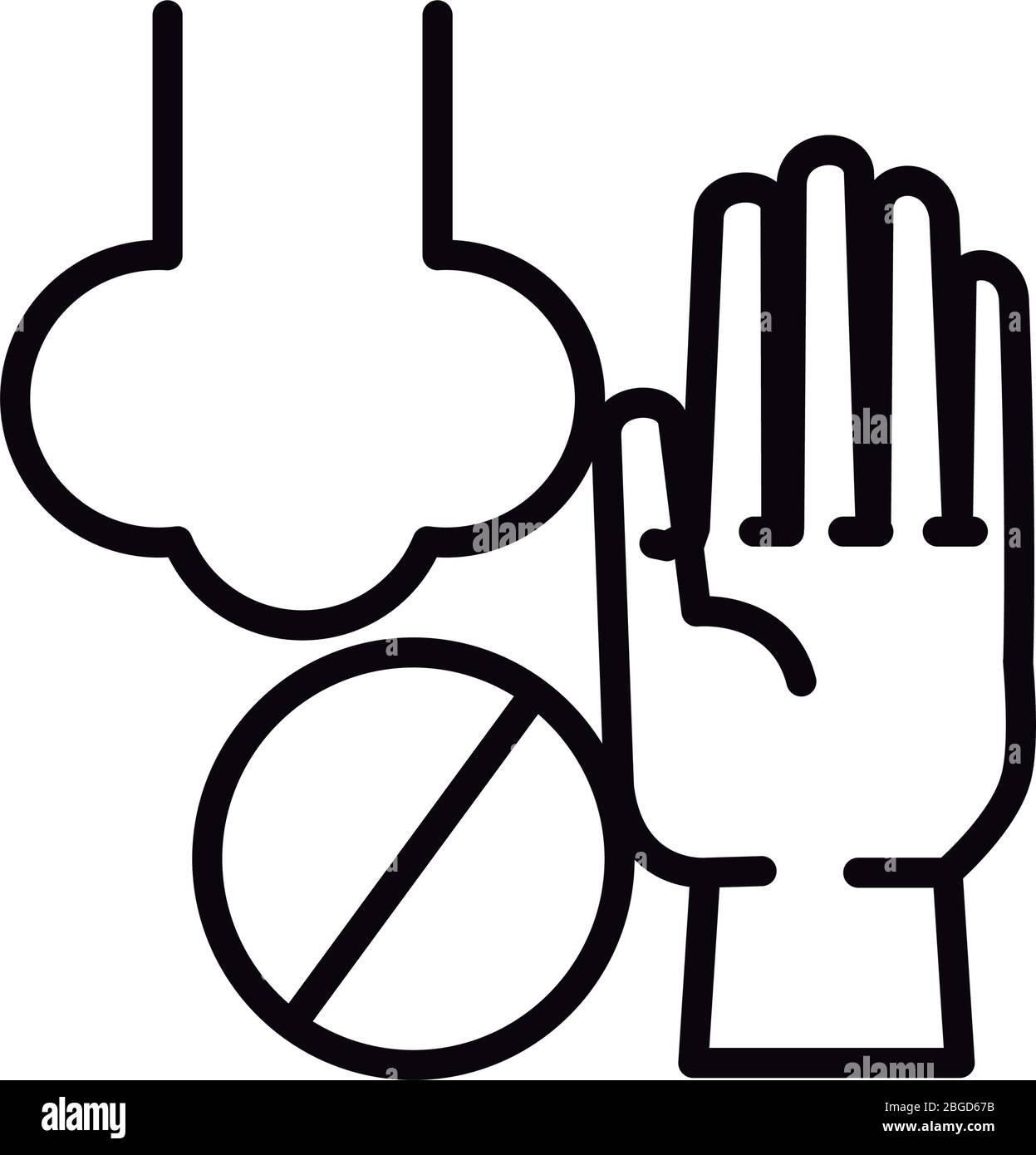 Dont touch me Stock Vector Images - Alamy