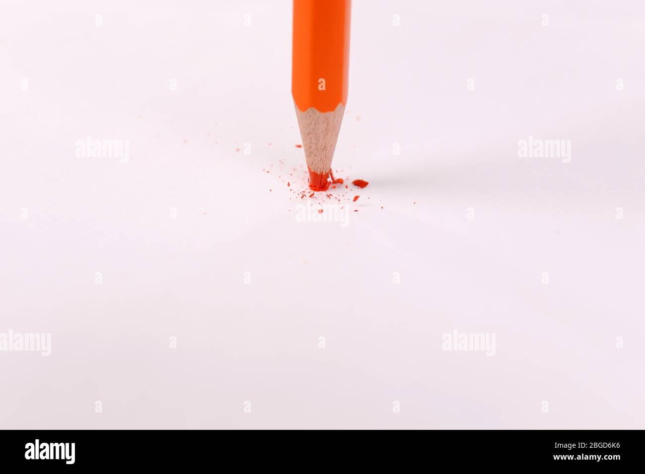 Breaking pencil, isolated on white Stock Photo - Alamy