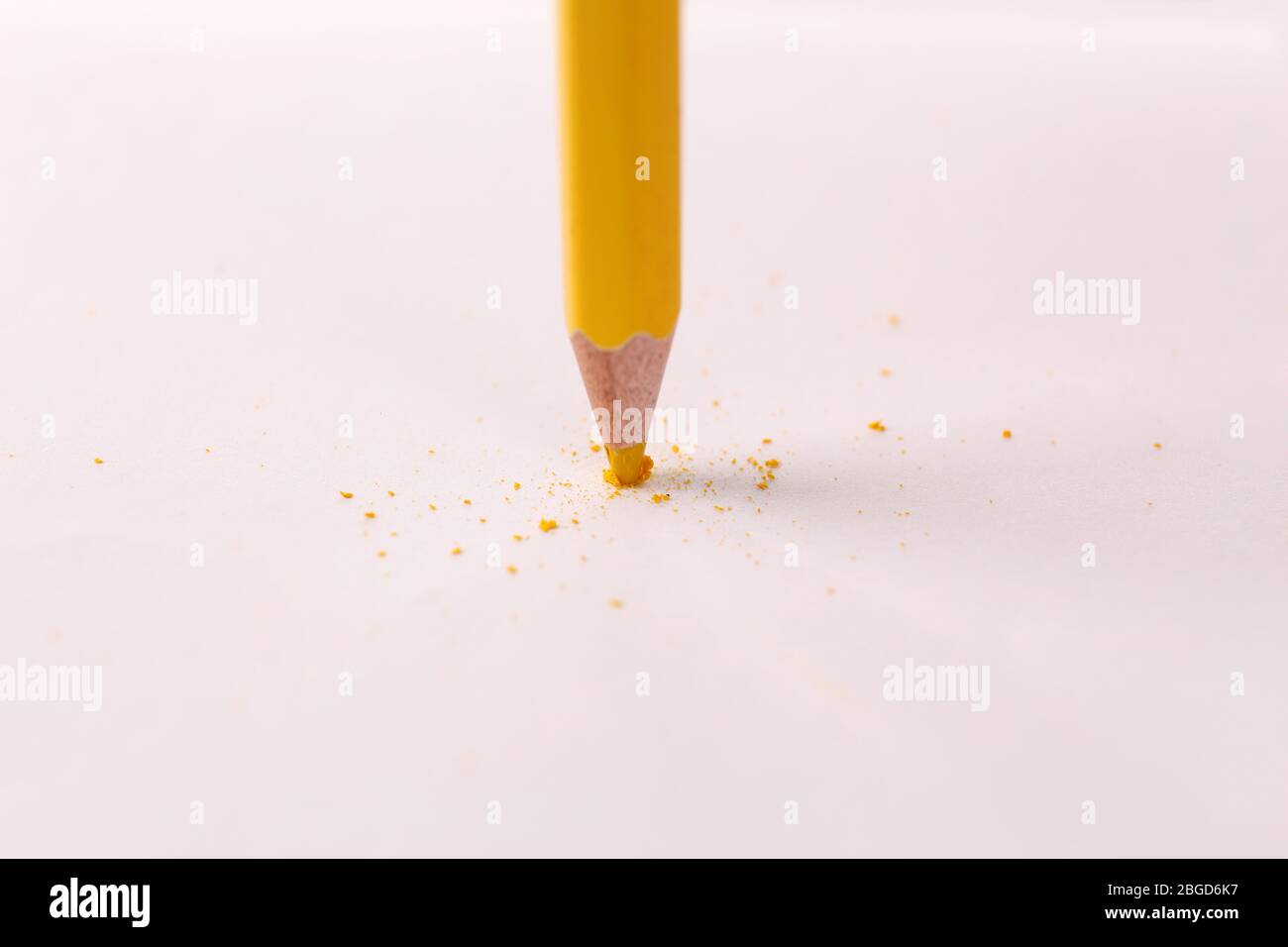 Breaking pencil, isolated on white Stock Photo - Alamy