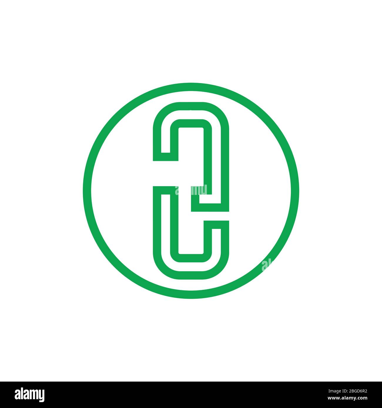 abstract letter 2e geometric line logo vector Stock Vector Image & Art ...