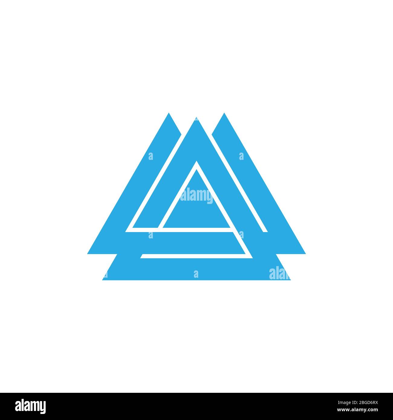 letter am triangle geometric logo vector Stock Vector Image & Art - Alamy
