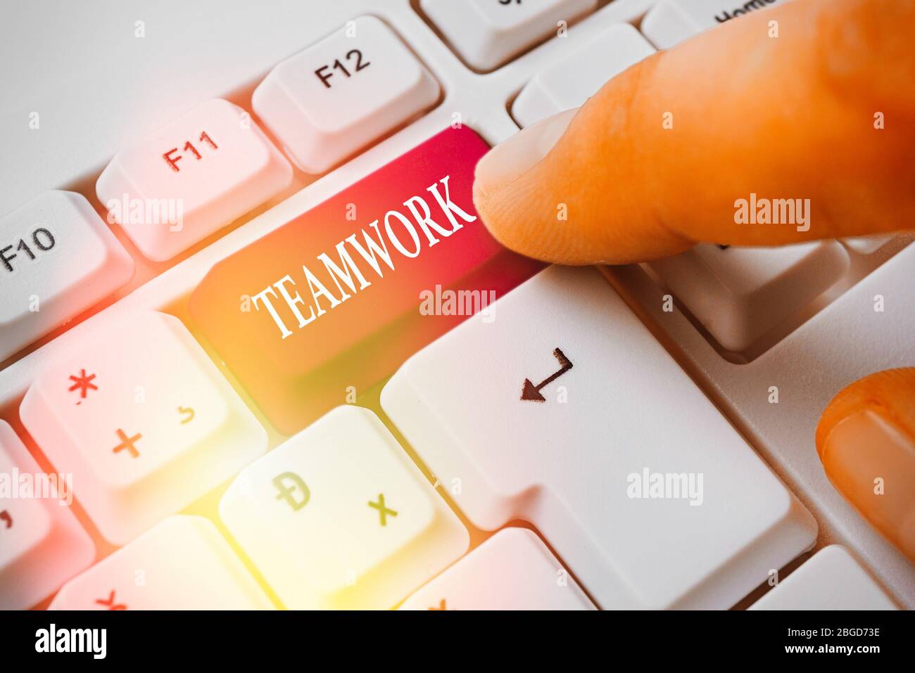 Handwriting text writing Teamwork. Conceptual photo combined action of ...