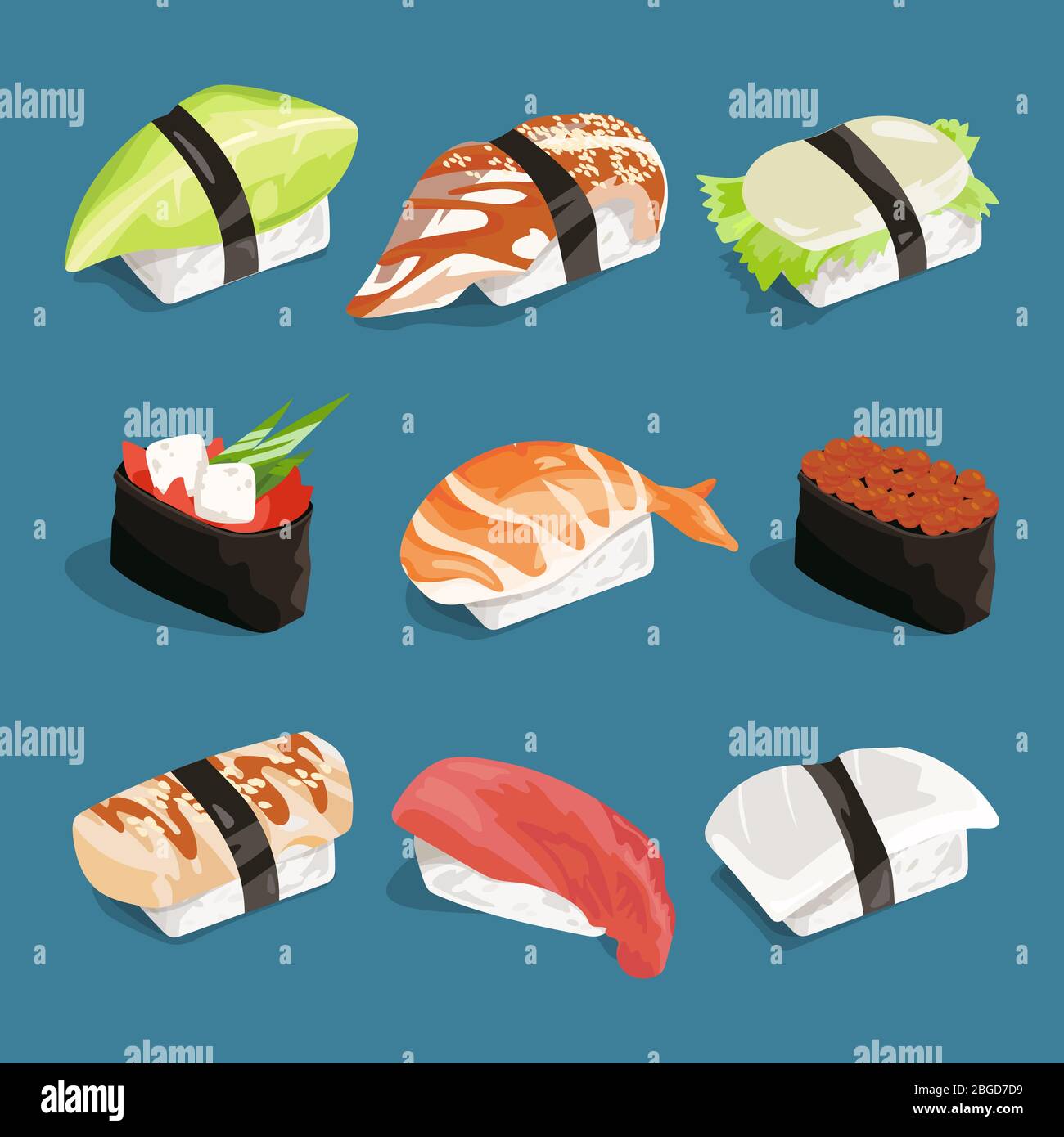 Sushi Illustration Vector