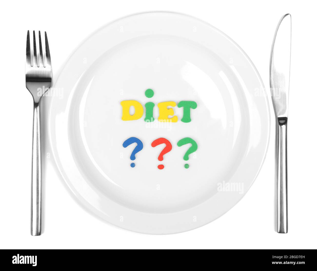 Fork knife question mark on hi-res stock photography and images - Alamy