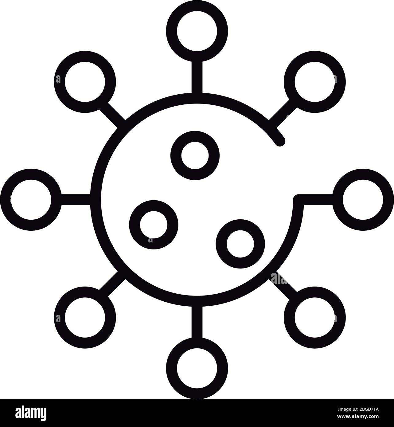 Viral particle Stock Vector Images - Alamy