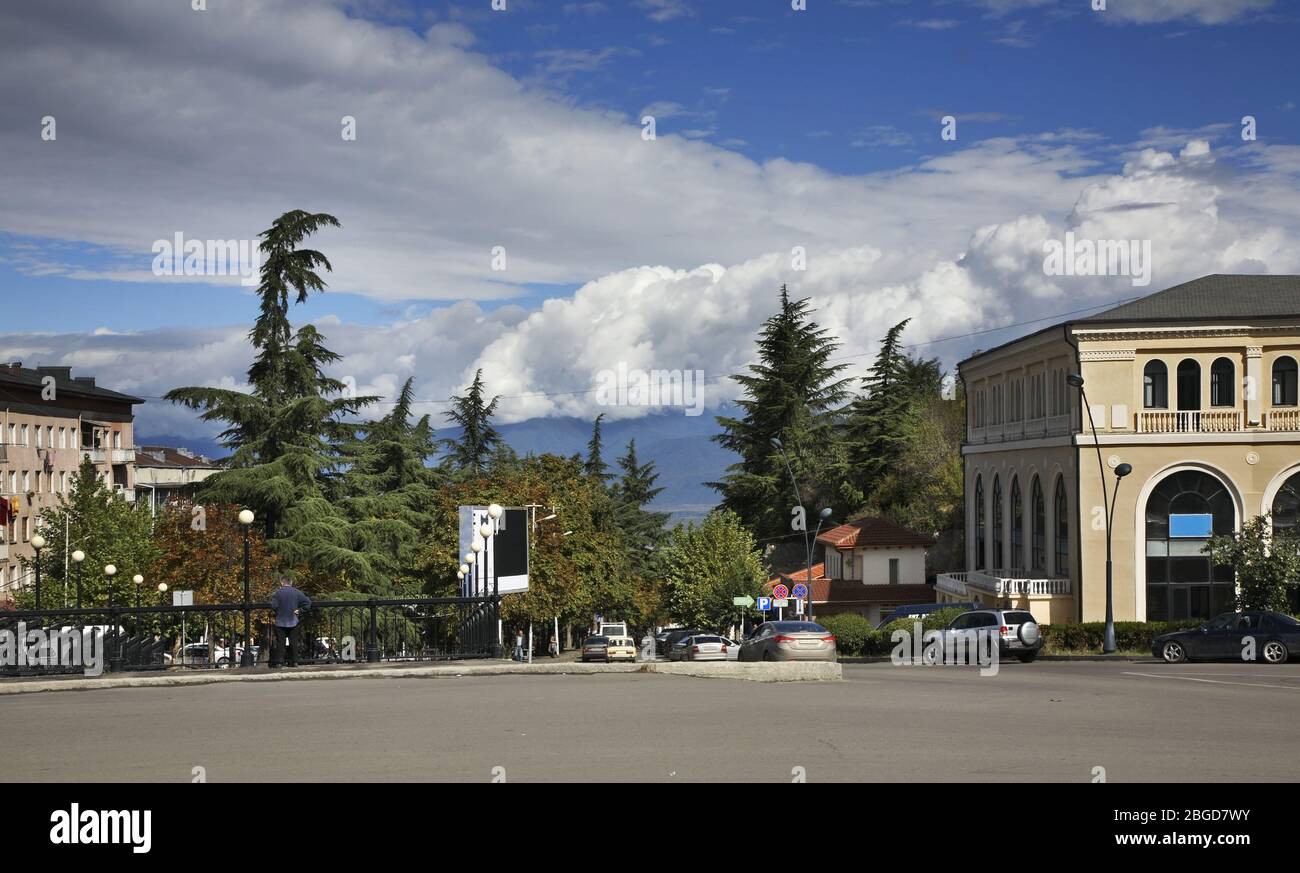 View of Telavi. Georgia Stock Photo - Alamy