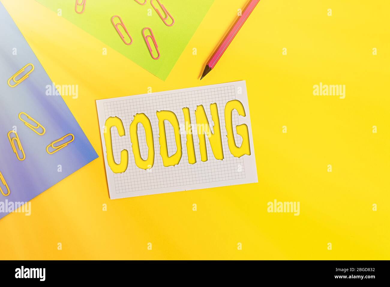 Word writing text Coding. Business photo showcasing assigning code to ...