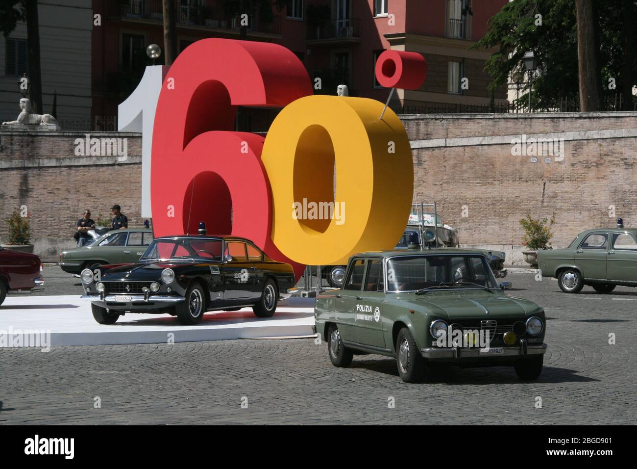 italian police force event in rome italy Stock Photo - Alamy