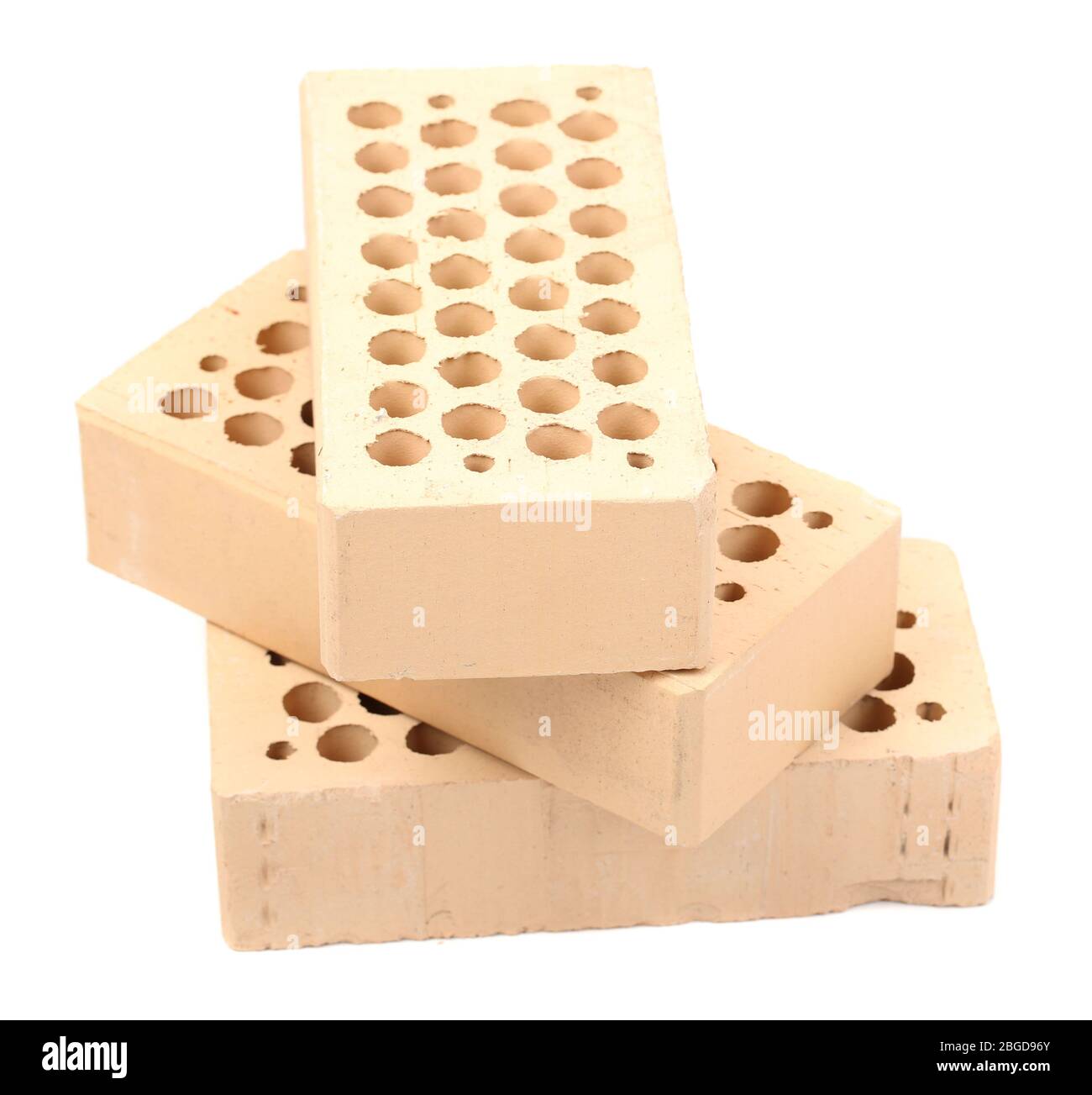 New bricks, isolated on white Stock Photo - Alamy