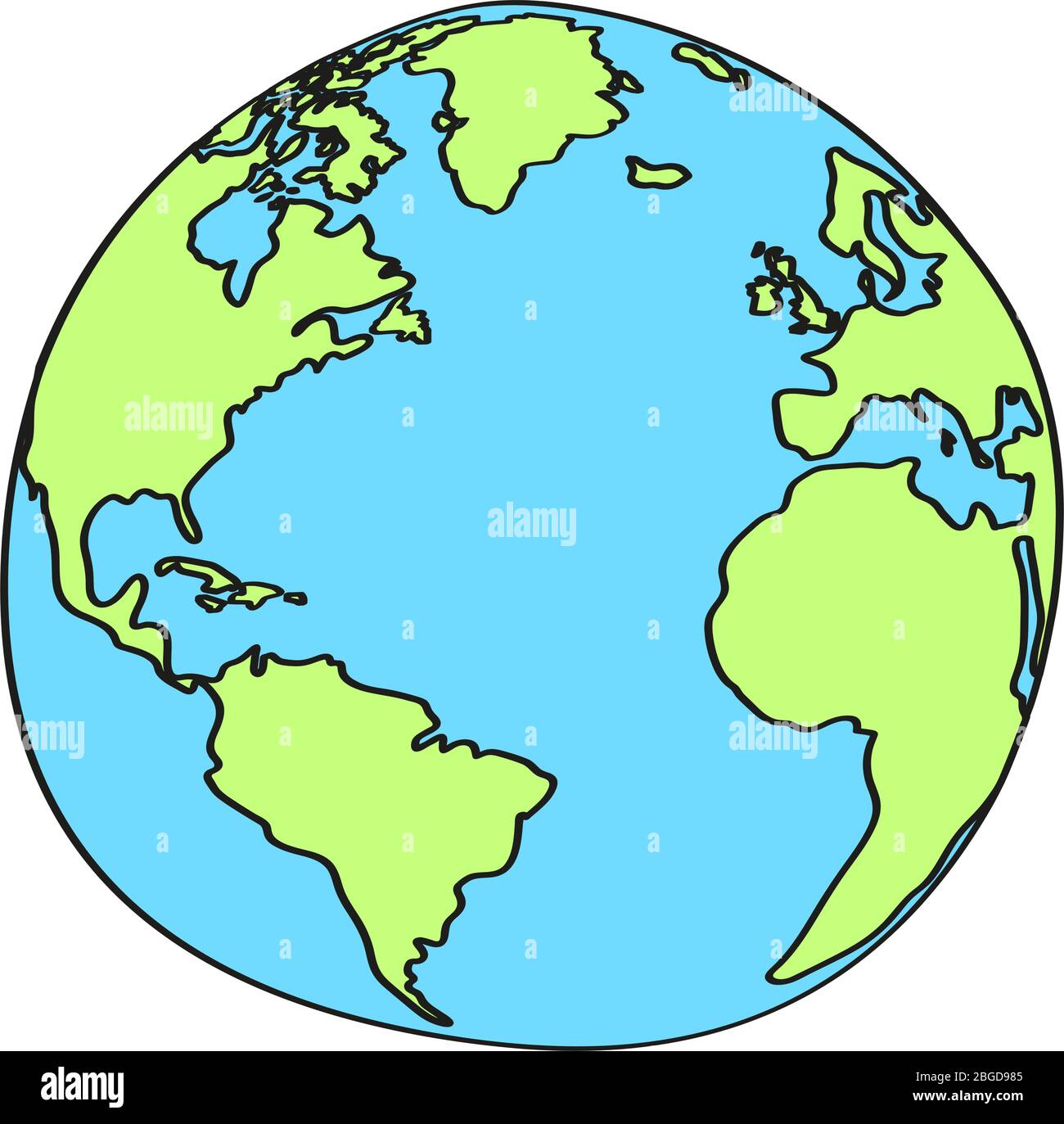 Earth planet image Stock Vector Image & Art - Alamy