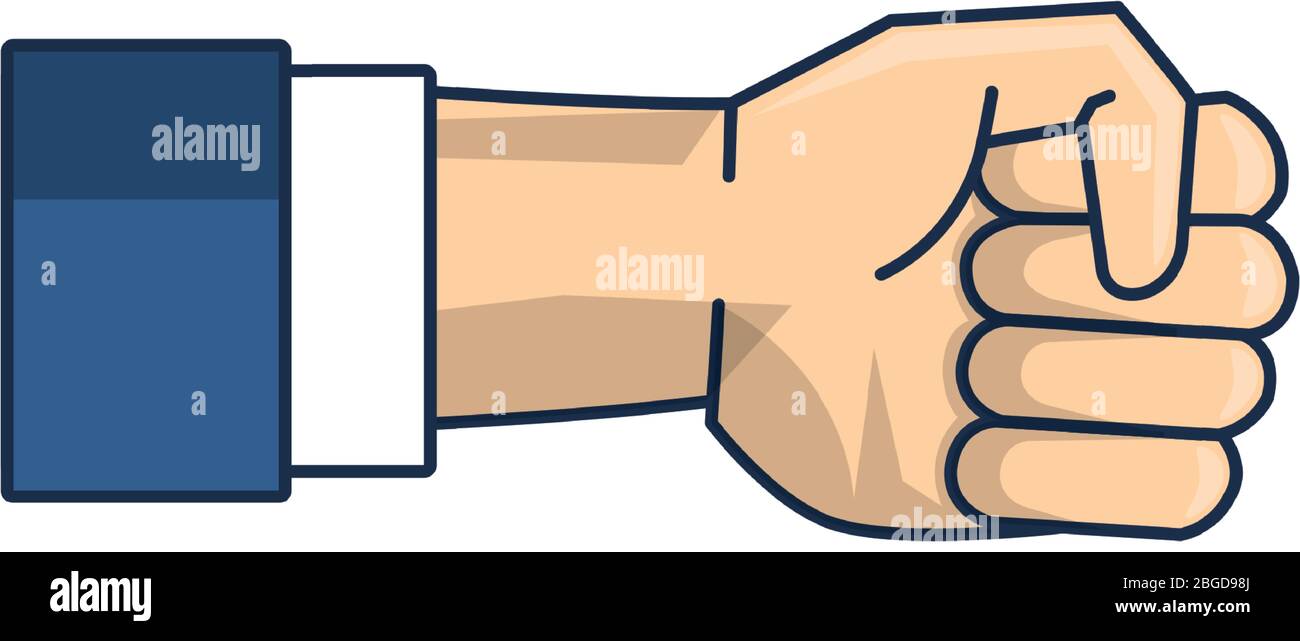 hand human fist isolated icon Stock Vector Image & Art - Alamy