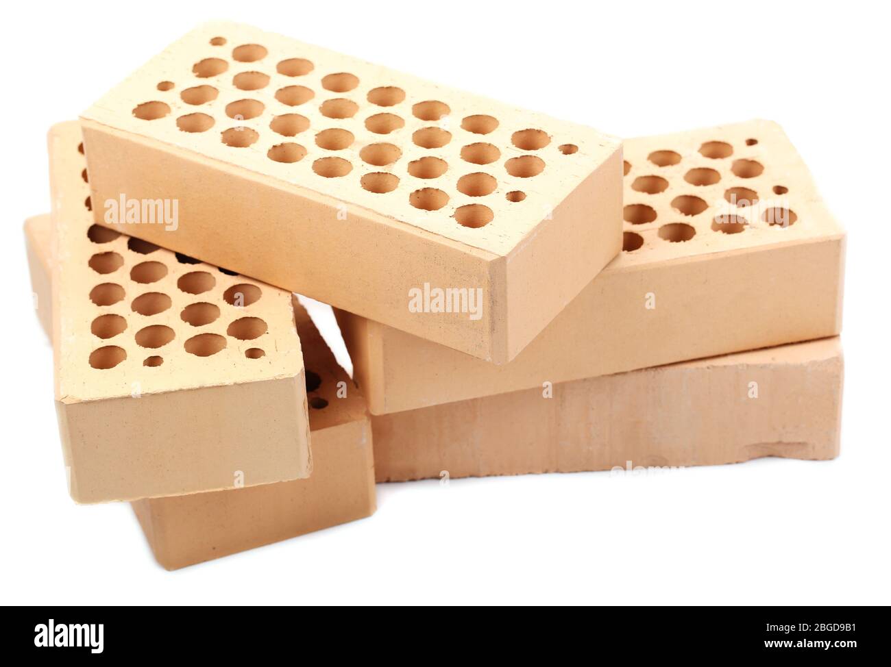 New bricks, isolated on white Stock Photo - Alamy