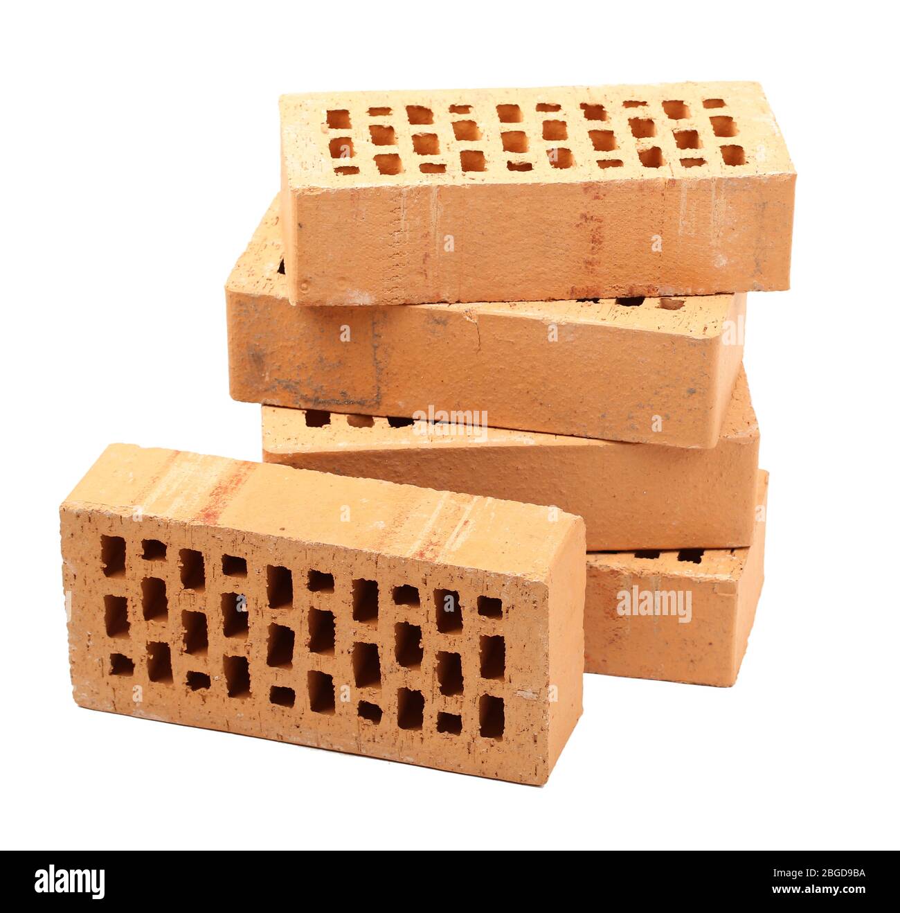 New bricks, isolated on white Stock Photo - Alamy