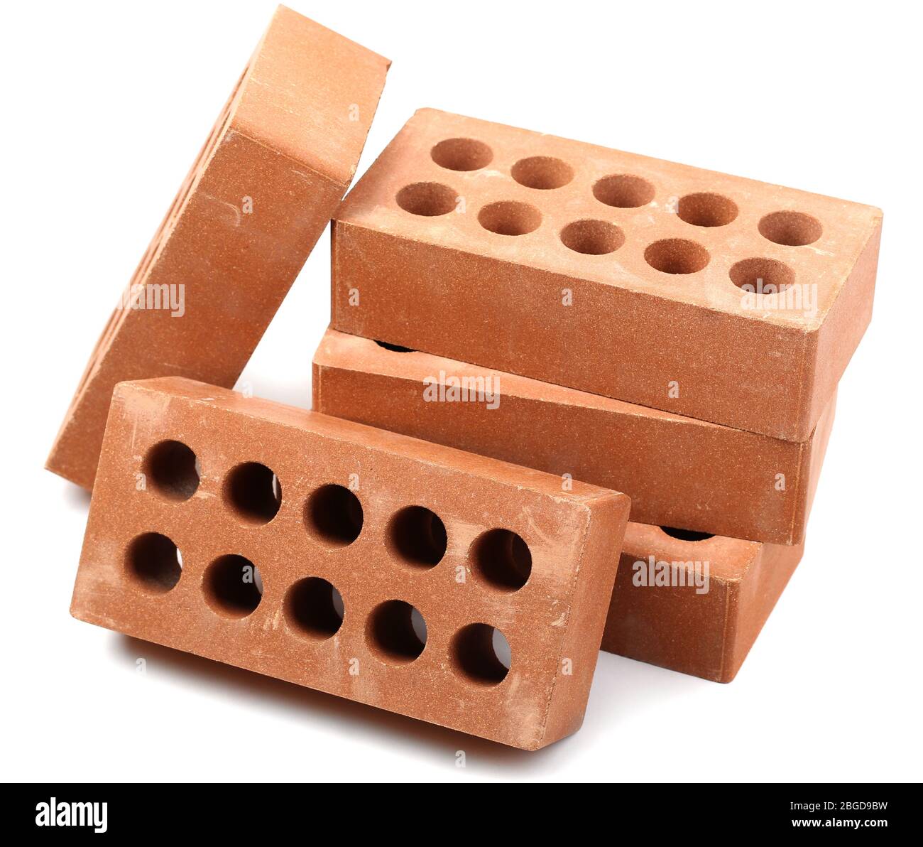 New bricks, isolated on white Stock Photo - Alamy