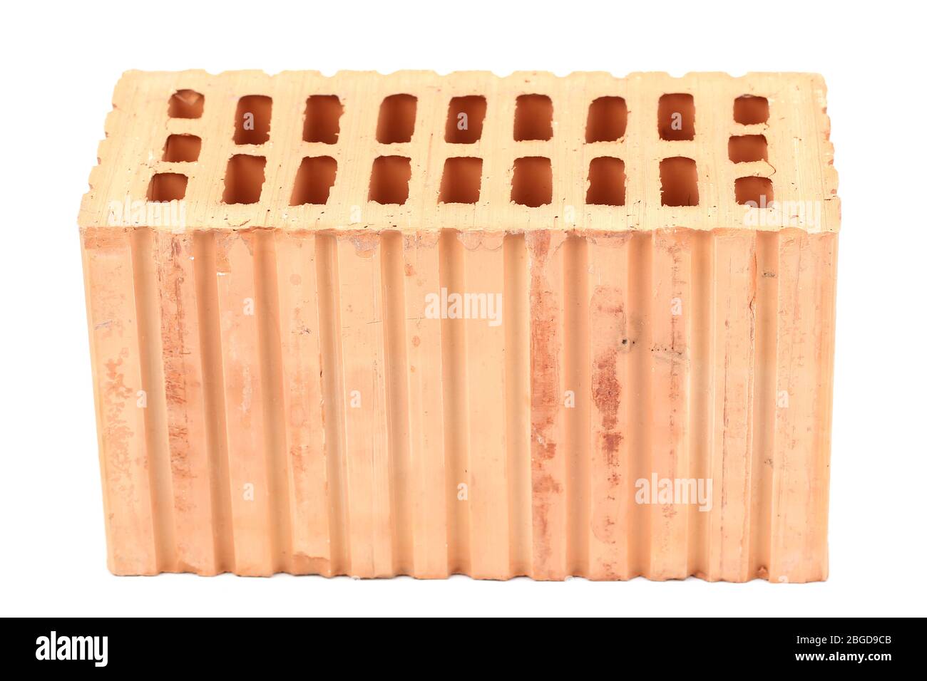 New brick, isolated on white Stock Photo - Alamy